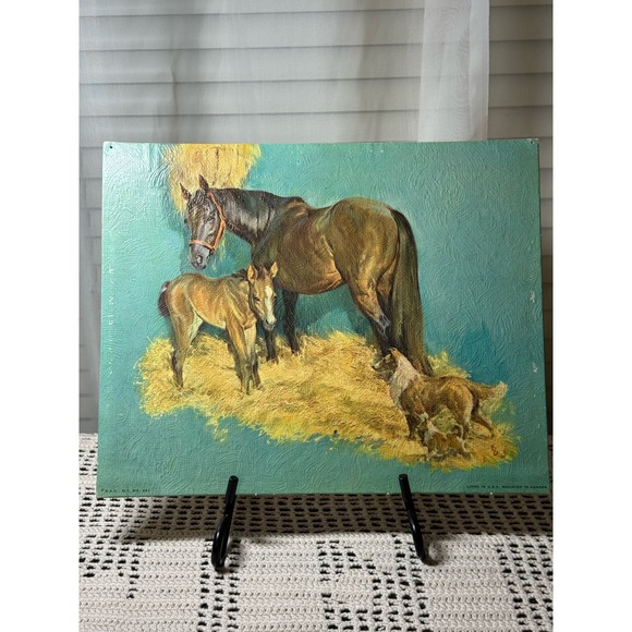 Winde | Art | Vintage 95s Unframed Horse Litho Print The Initials Are ...